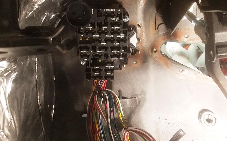 Mounting a Fuse Block to the Firewall- 1967 Chevelle