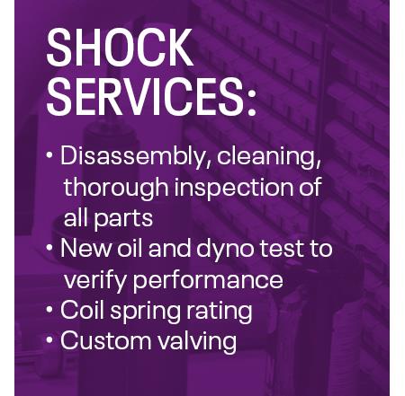 Racing Shock Rebuilding Service