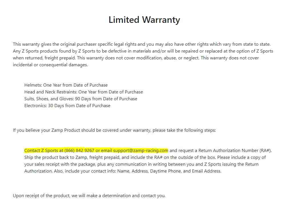 Zamp ZR-30 SFI 3.2A/5 Black 3-Layer One-Piece Race Suit