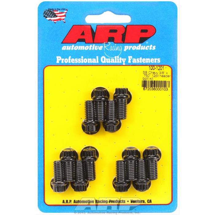 ARP 100-1201 Small Block Chevy Header Bolt Kit, 12-Point, 3/8 Inc
