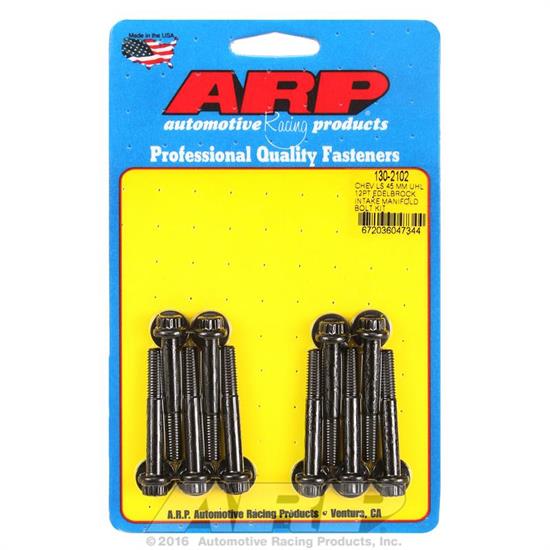 ARP 130-2102 Intake Bolt Kit Chevy LS w/Edelbrock Intake, 12-pt