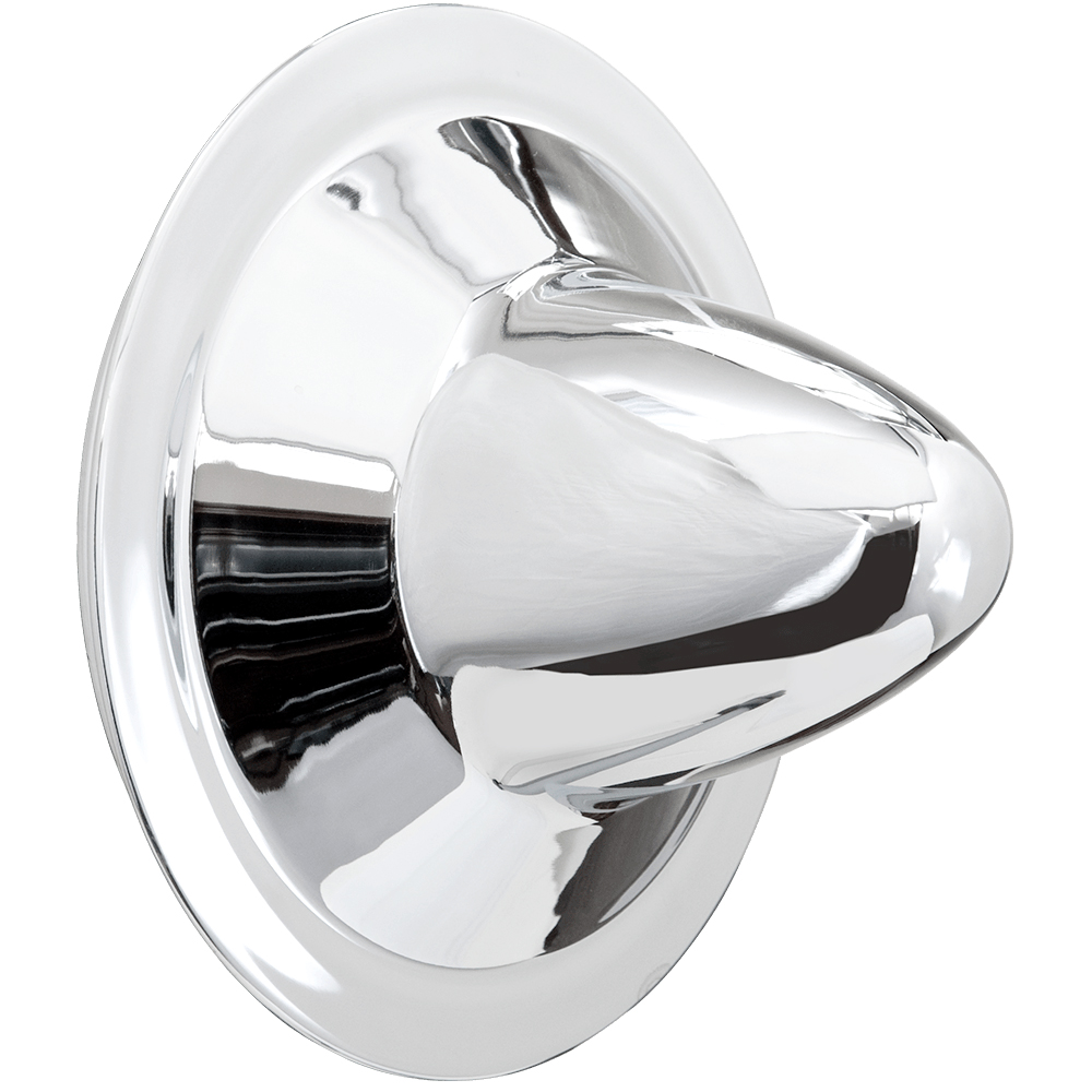 Wheel Vintiques 1025 Bullet Hub Cap, 5.5 In Tall/7 In ID, Chrome