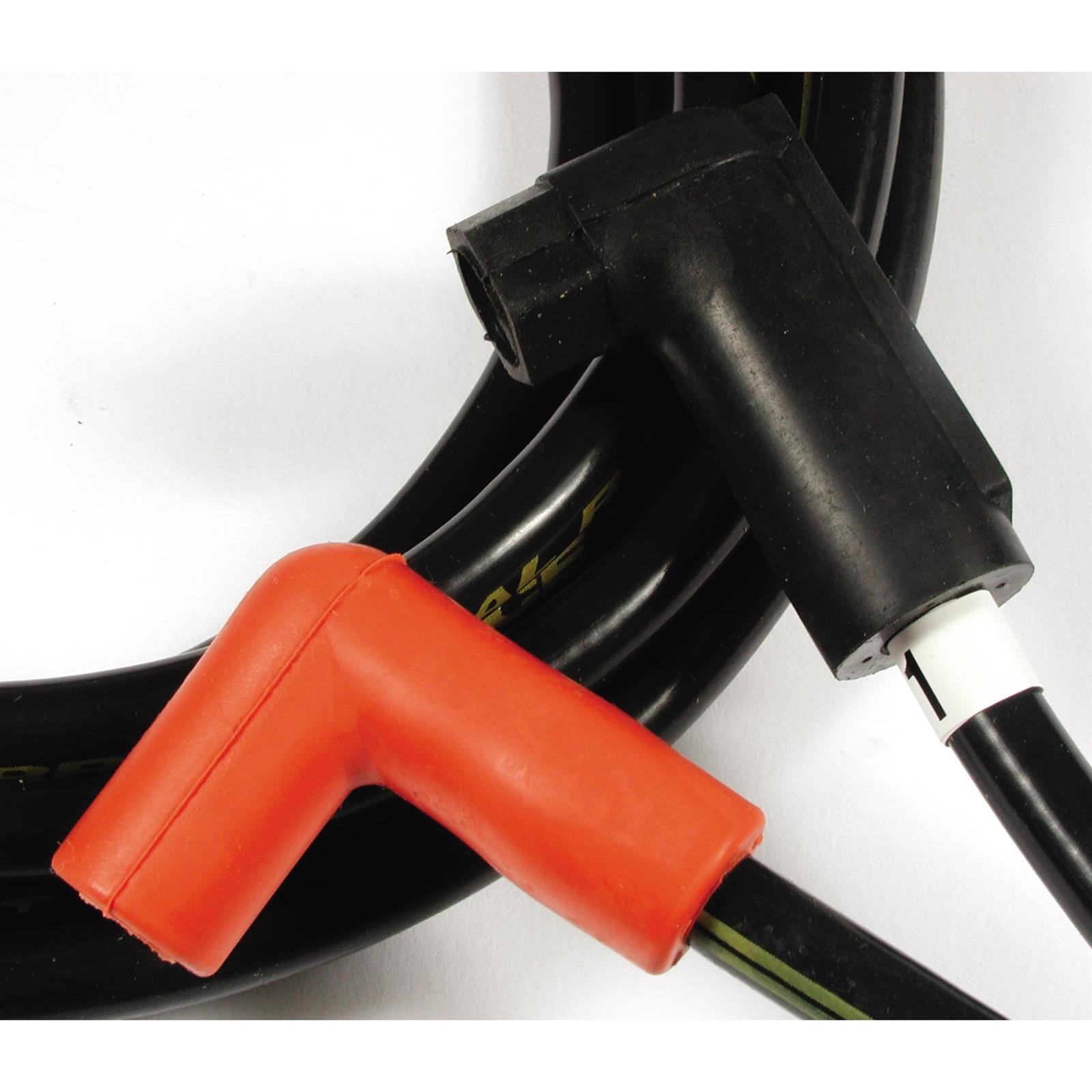 ACCEL 7050ACC Ferro-Spiral Race Wire Set, 8.8mm, 2.65 lbs, Black