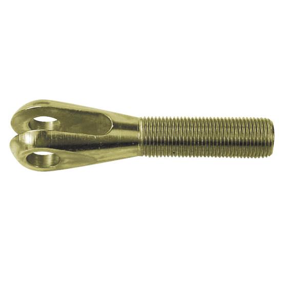 AFCO Steel Clevis, 5/8-18 RH Male, 3/8 Hole, 3/8 Slot