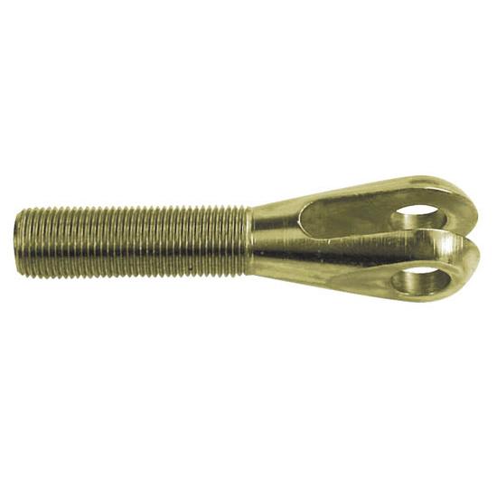 AFCO 10491 Steel Clevis, 5/8-18 RH Male, 1/2 Hole, 3/8 Slot