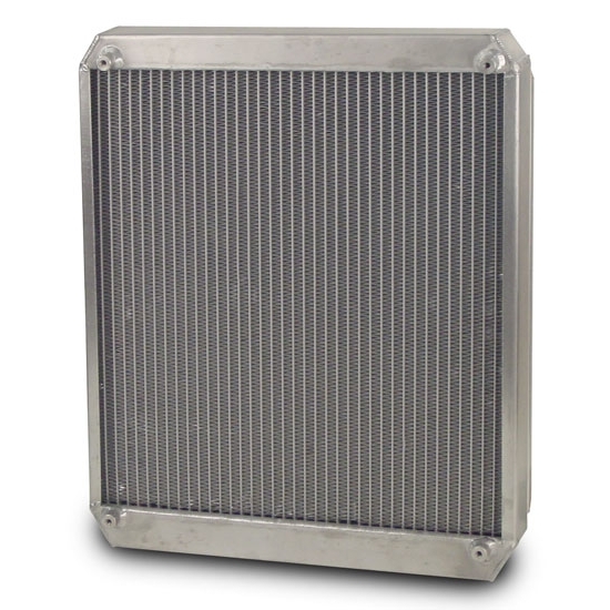 AFCO 80108NRZ Dragster/Roadster Double Pass Radiator, Polished