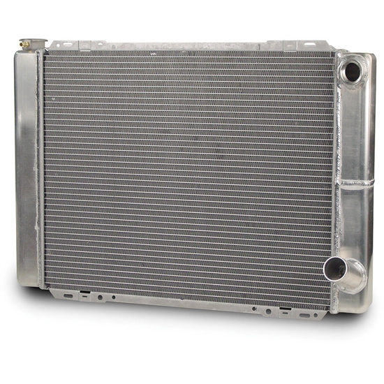 AFCO 80123N Double Pass Style Racing Radiator, 27.5 Inch, -16AN Right