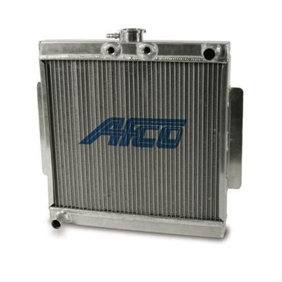 AFCO 80206 Micro/Micro/Midget Radiator, Front Mount w/ 1" Push On