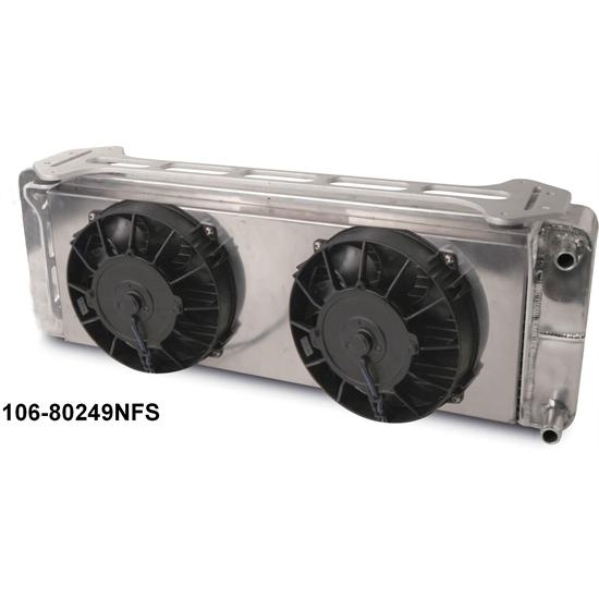 AFCO 80249N-FS 1999-2004 F150 Double Pass Heat Exchanger w/ Fan Shroud