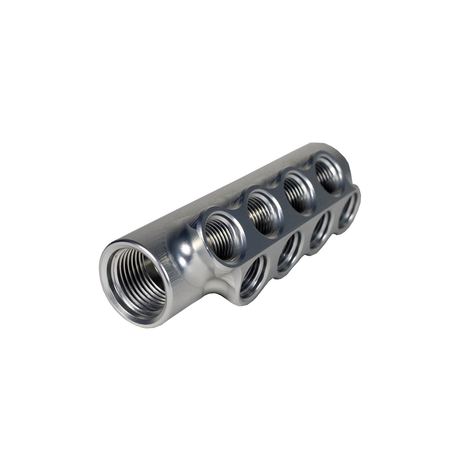 Aeromotive 14602 10-Port Fuel Distribution Log, 2x -10AN, 8x -6AN