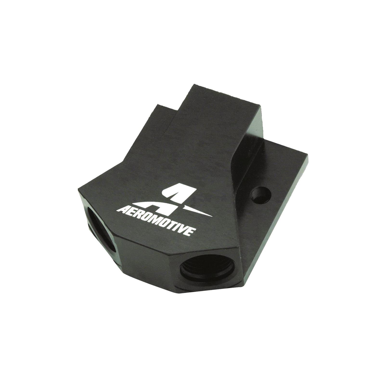 Aeromotive 15620 High Flow Y-Block Manifold Fitting,-10AN to -8AN