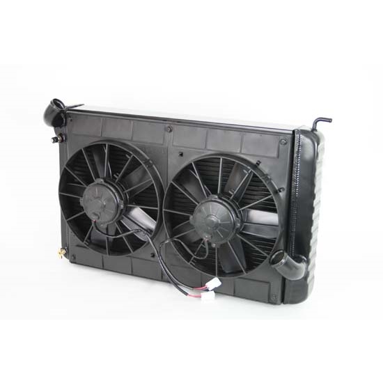 DeWitts® 32-4239024M 963-65 Corvette Radiator & Fan, Manual