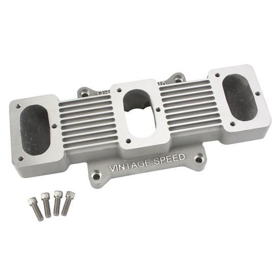 Three 2 Barrel Carbs to 4 Barrel Intake Adapter