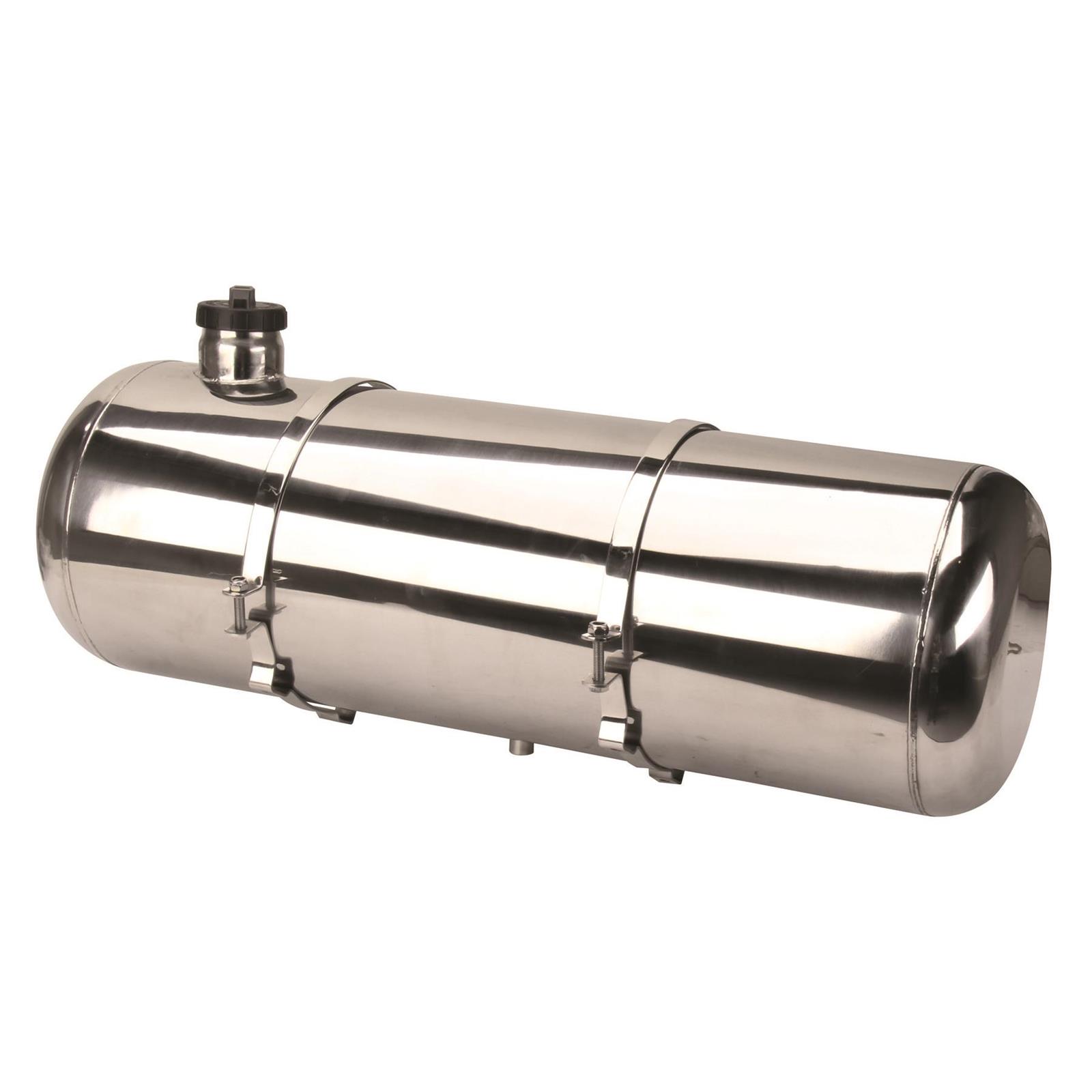 EMPI 3897 Pol. Stainless Steel Fuel Tank, 10x30 In., End Fill, 9.5 Gal