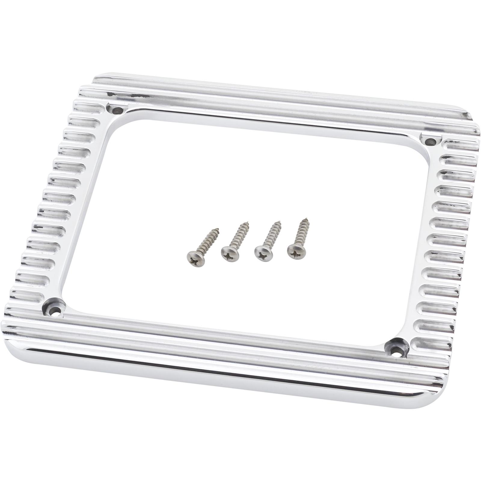 AVS Motorsports SBR-1100 Shifter Boot Bezel, Finned, Polished