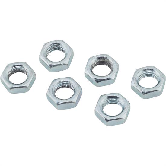 Steel Jam Nuts, 7/16 Inch-20 NF Fine Thread, Pack/6