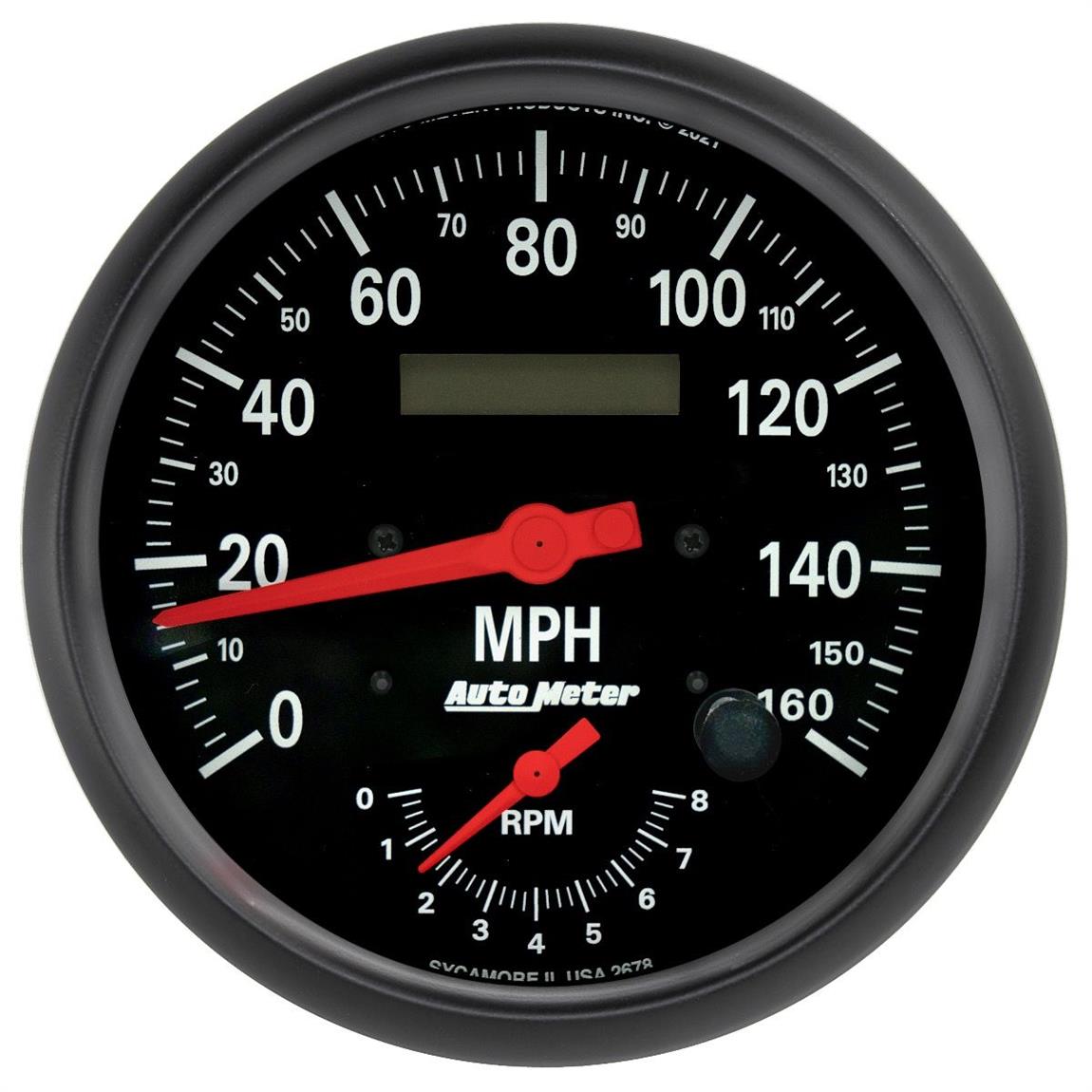 Autometer 2678 5 Inch Tachometer/Speedometer Combo, Black