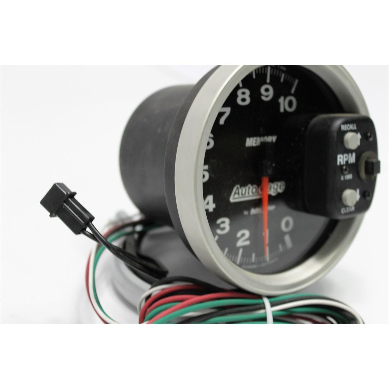 Auto Meter 233902 Autogauge Series Memory Tachometer, 5 Inch Diam