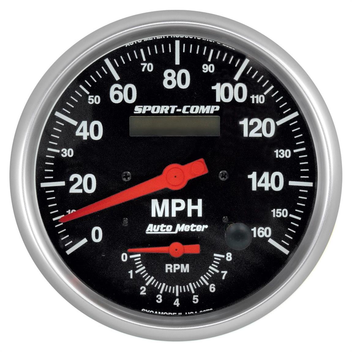 Autometer 3978 5 Inch Tachometer/Speedometer Combo, Black
