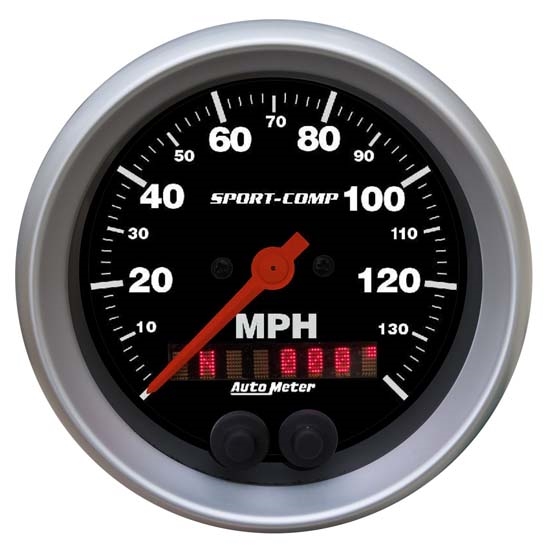 AutoMeter 3982 Sport-Comp Air-Core GPS Speedometer, 140 MPH,3-3/8