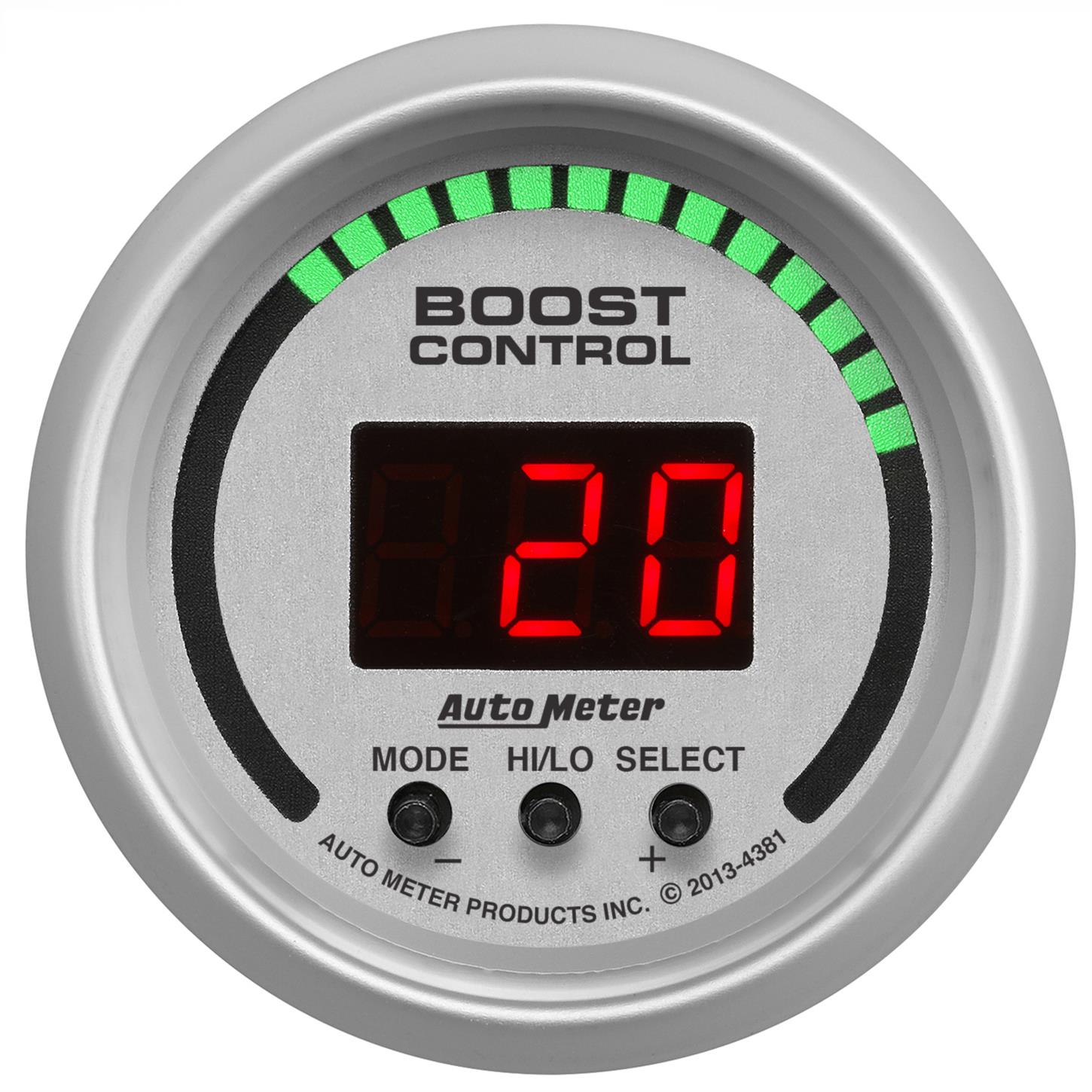 AutoMeter 4381 Boost Controller, 2 1/16 Inch, Digital