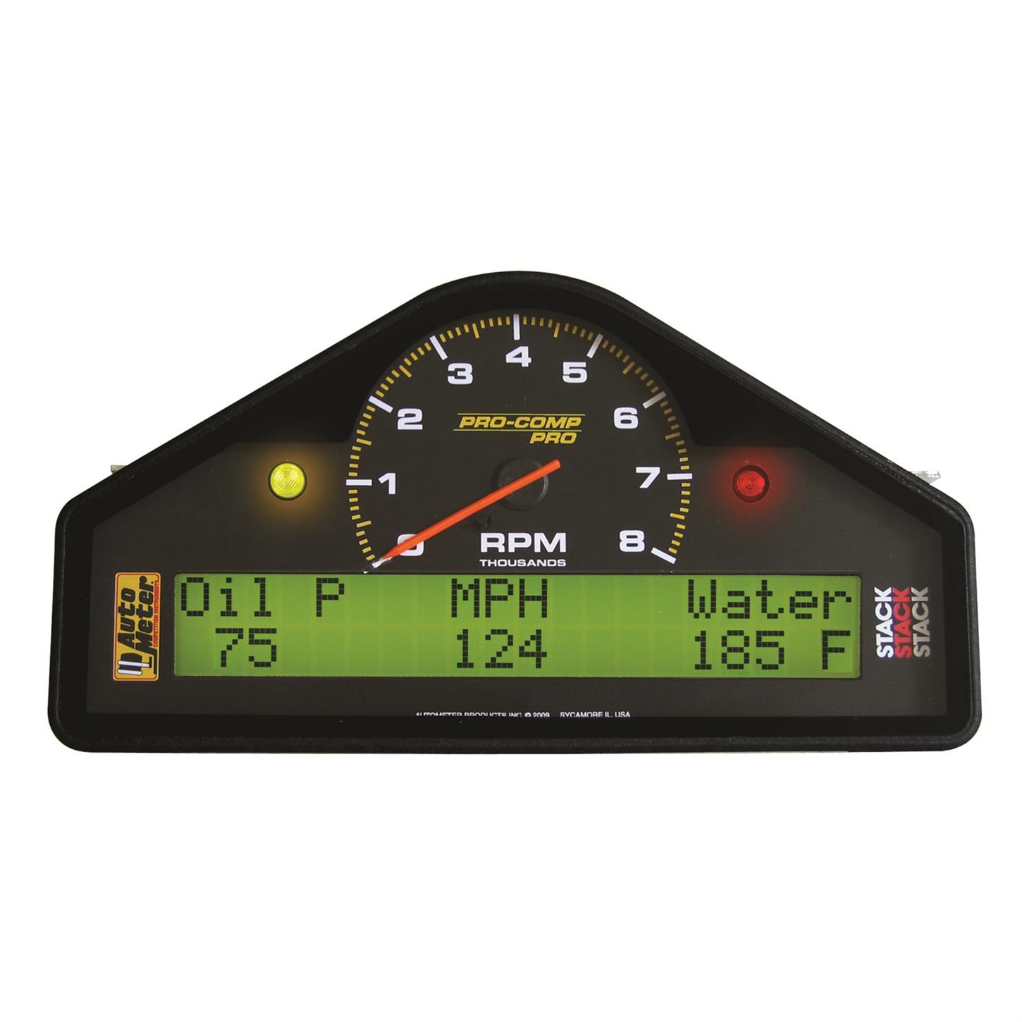AutoMeter 6002 Street Dash Display, 8K RPM, Pro-Comp