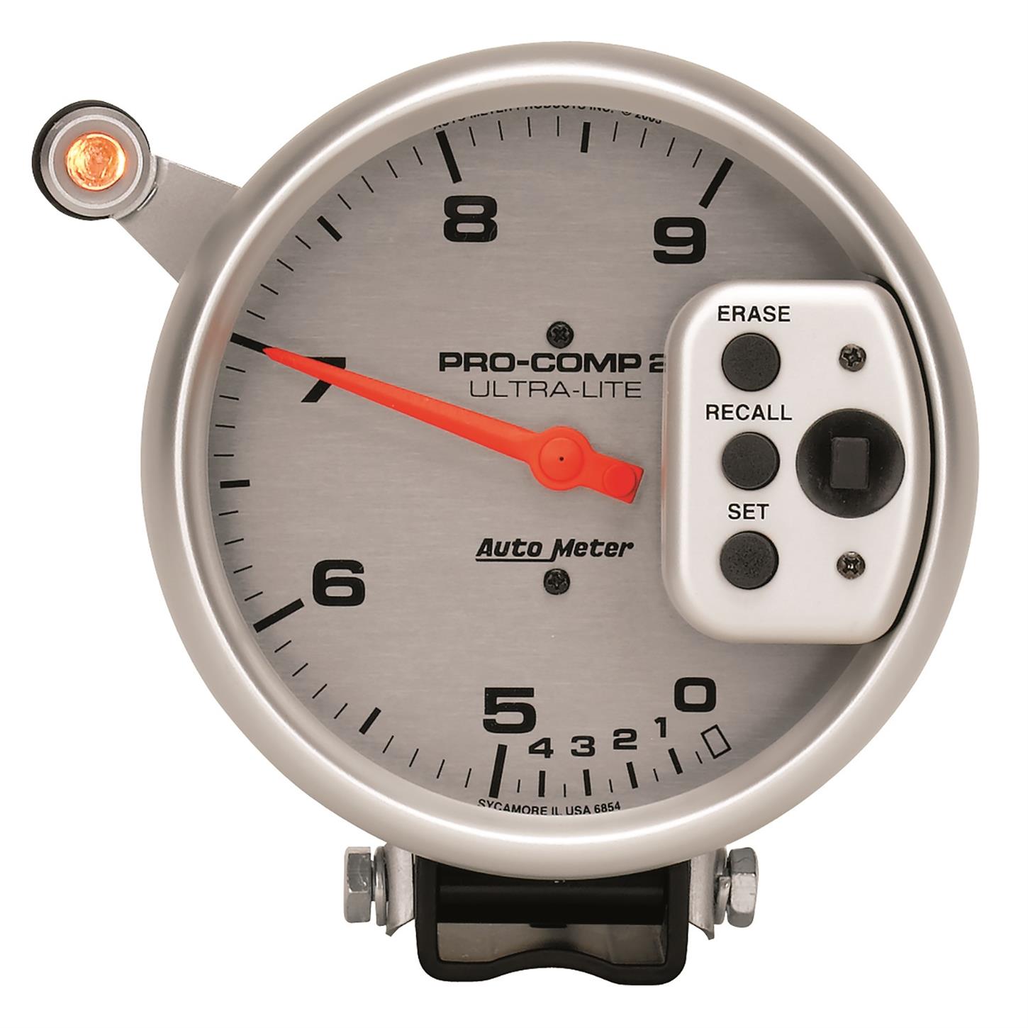 AutoMeter 6854 Ultra-Lite Air-Core Pedestal Tachometer, 9k,5 Inch