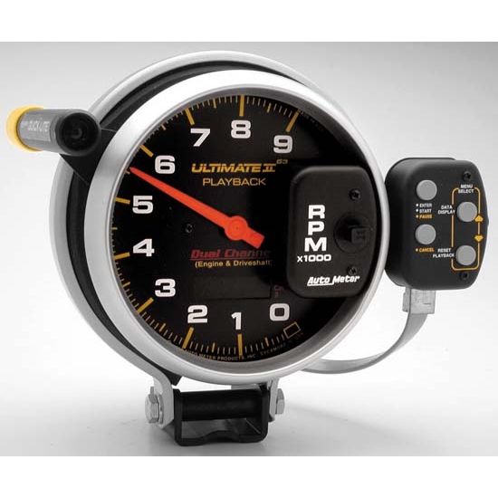 Auto Meter 6881 Pro-Comp Air-Core Pedestal Tachometer, 9k RPM, 5 Inch