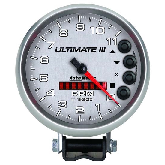 AutoMeter 6886 Ultimate Air-Core Pedestal Tachometer, 11k, 5 Inch