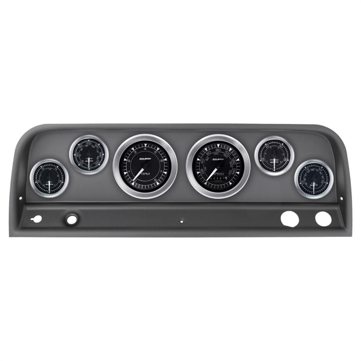 AutoMeter 7015-CH 6pc Gauge Kit, Chevy Truck 64-66, Chrono