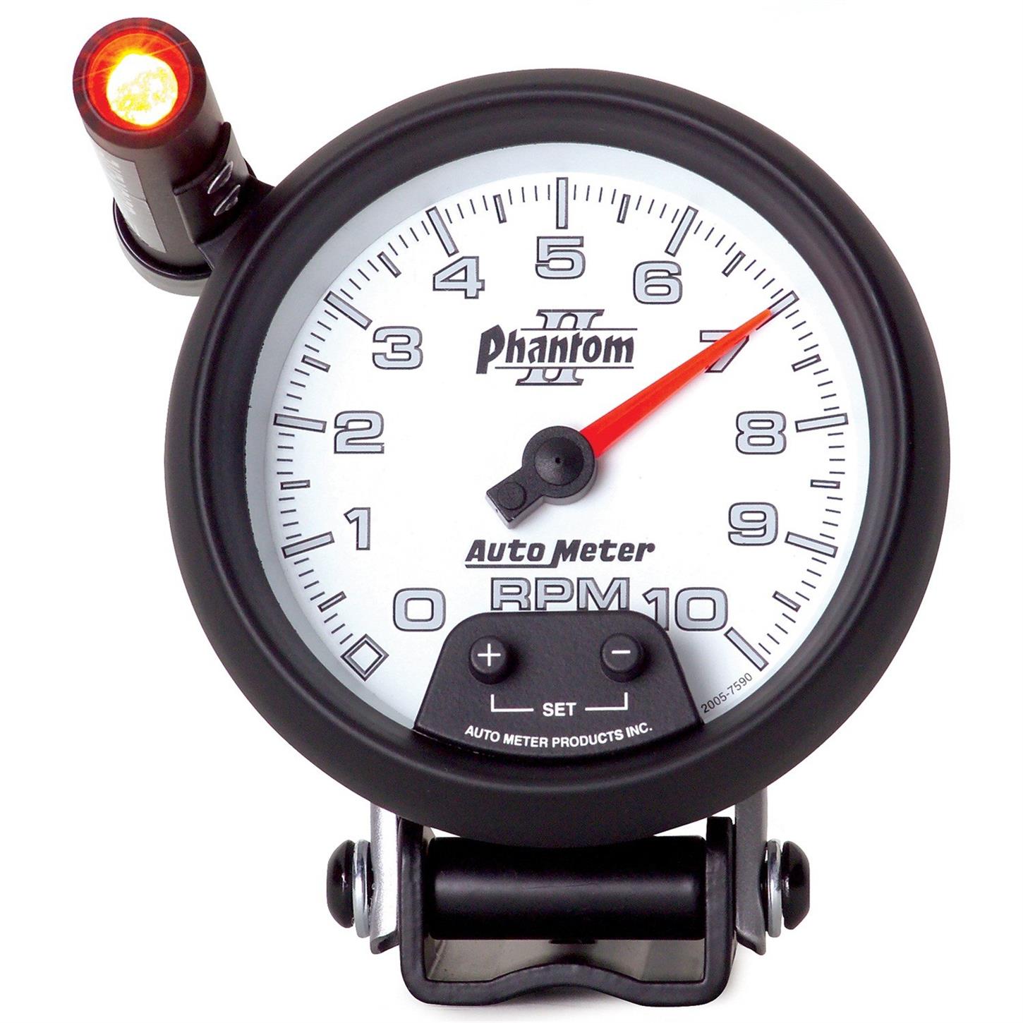 AutoMeter 7590 Tach Gauge, 3 3/4 Inch, 10K RPM, Phantom II