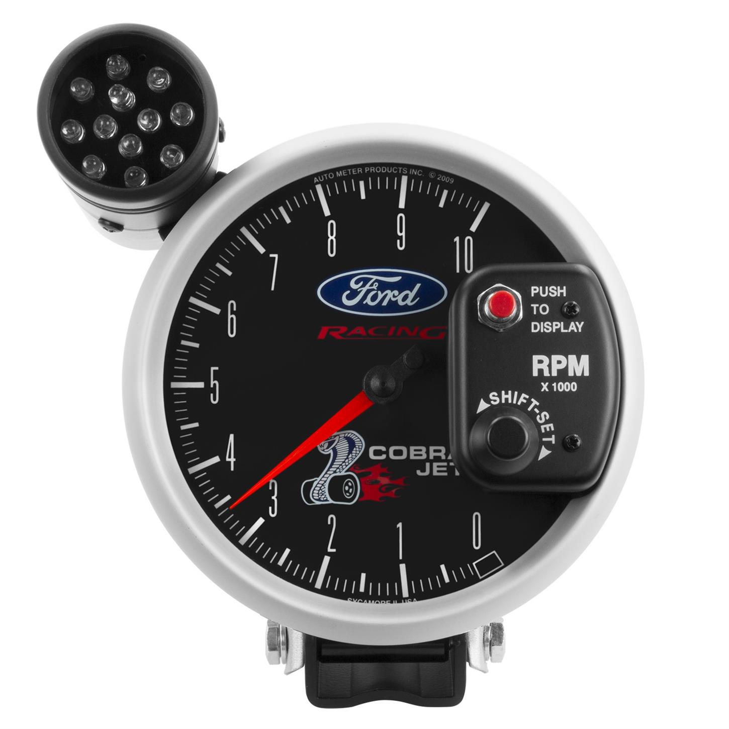 AutoMeter 880487 Ford Racing Air-Core Tachometer Gauge, 5 Inch,CJ