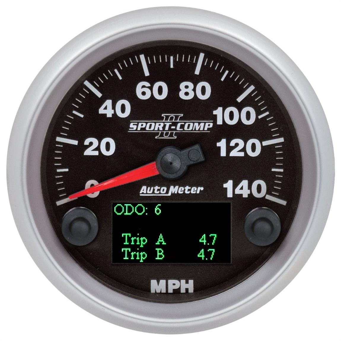 AutoMeter 880828 3-3/8 Inch Speedometer, FiTech/Sport-Comp II