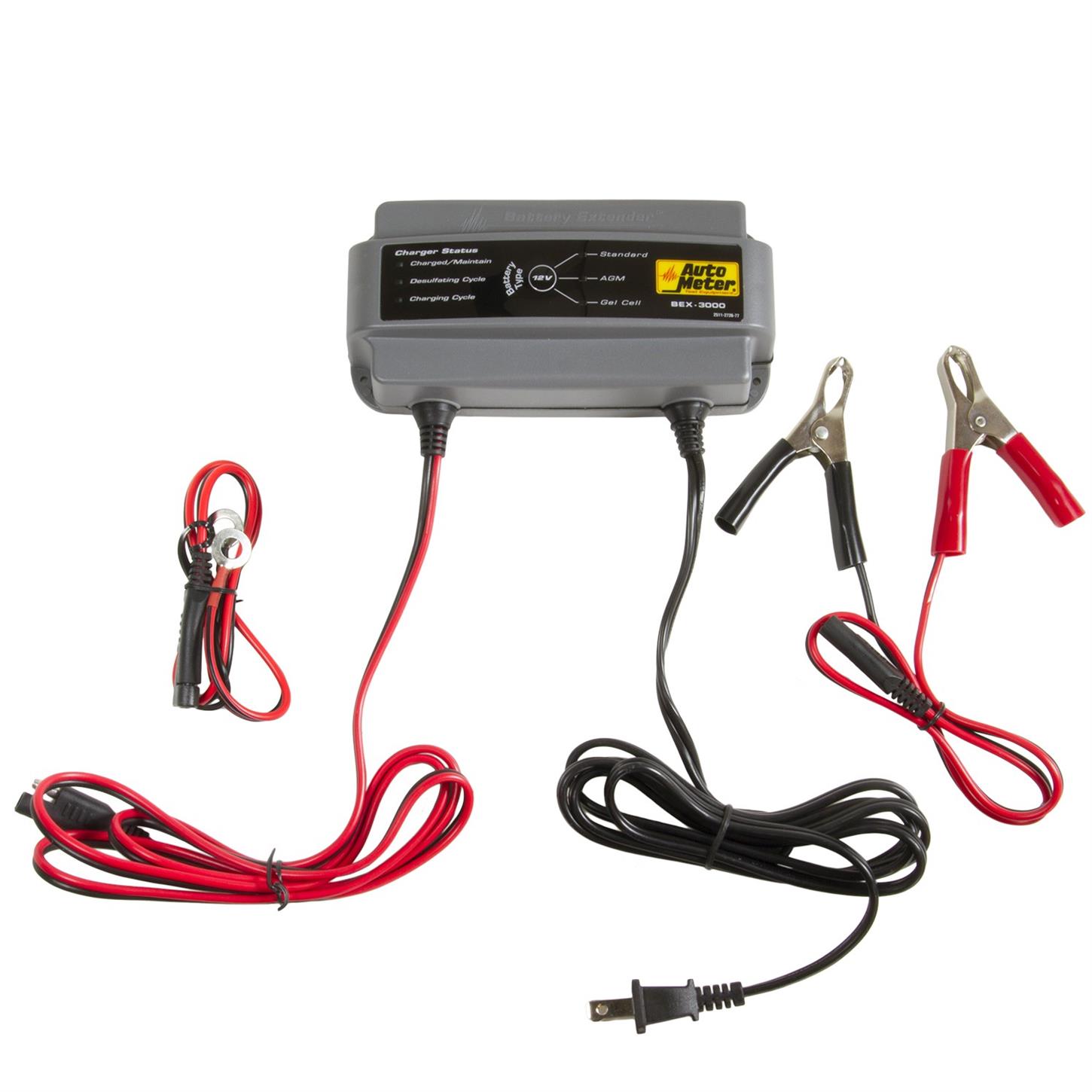 AutoMeter BEX-3000 Battery Extender, 12 Volt, 3 Amp