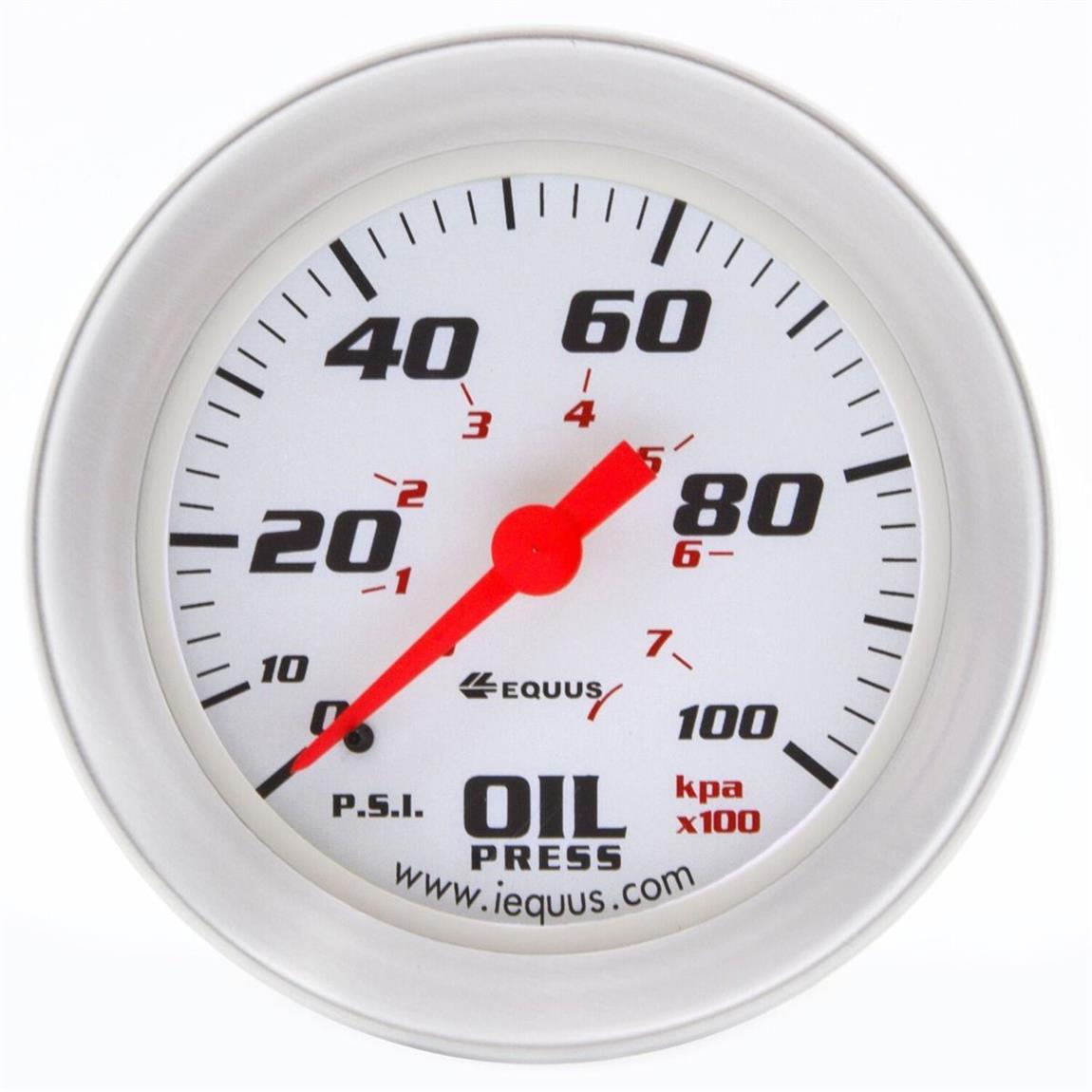 Equus E8244 8000 Series 2 Inch Mech. Oil Pressure Gauge