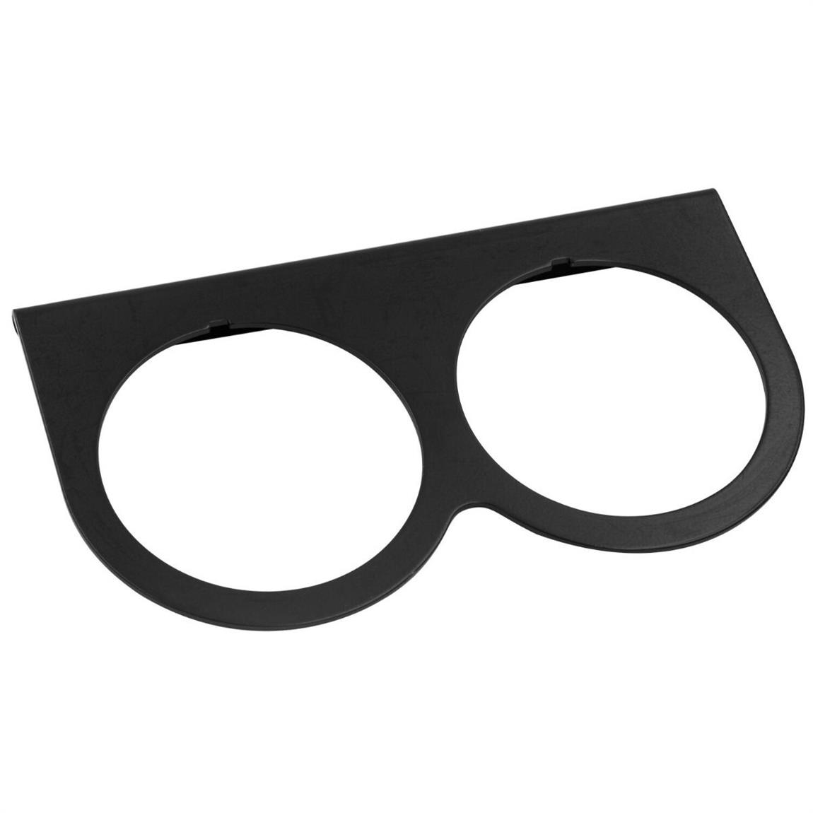 Equus E9922 Black Double Gauge Mount Panel for 2 Inch Gauges