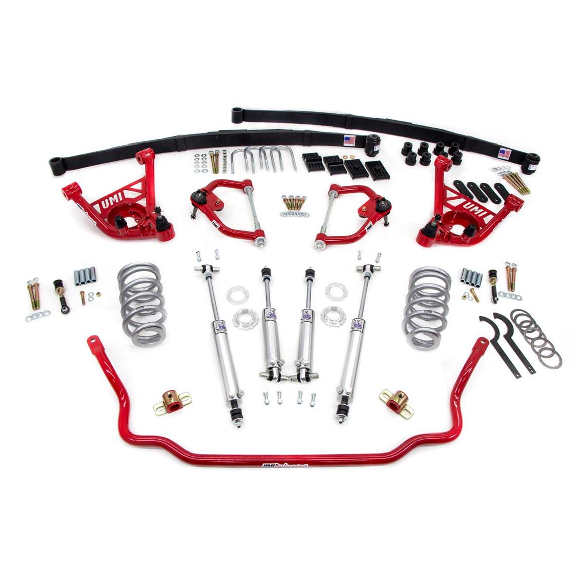 UMI FBF025-R 70-81 F-Body Stage 2.5 Kit, 2 Inch Lowering, Red