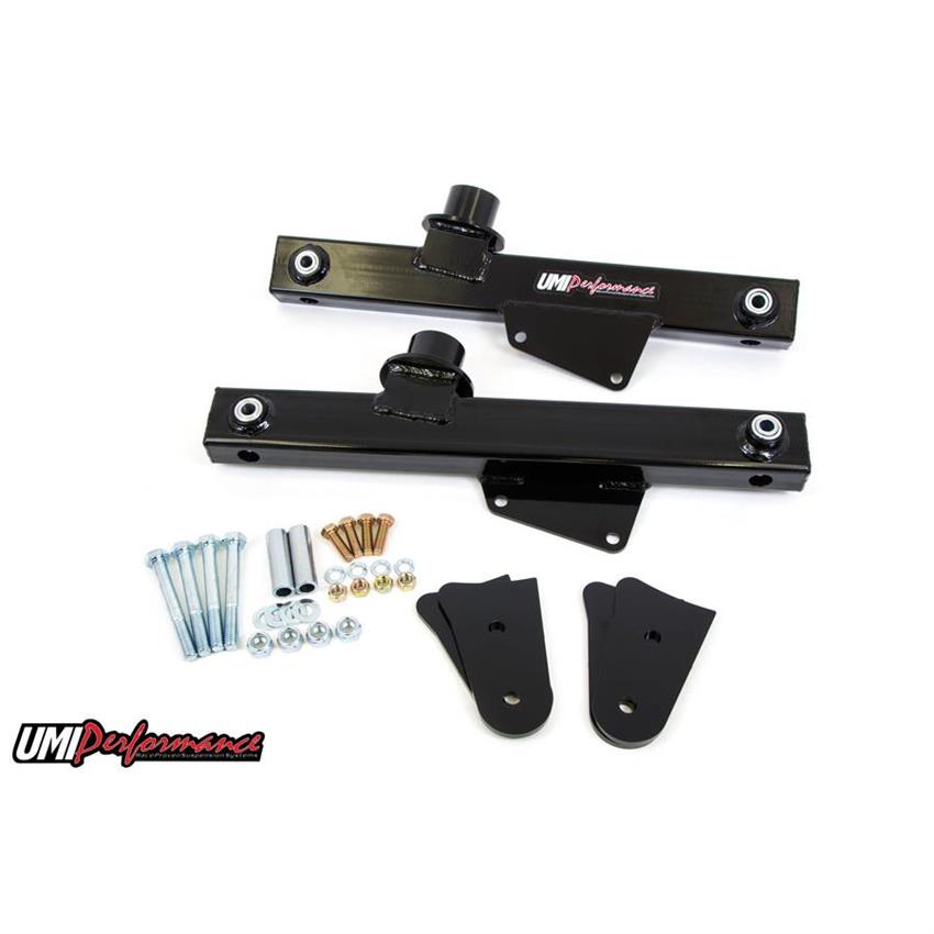 UMI 1026-B 99-04 Mustang Rear Lift Bars, Boxed Steel Tubing,Black