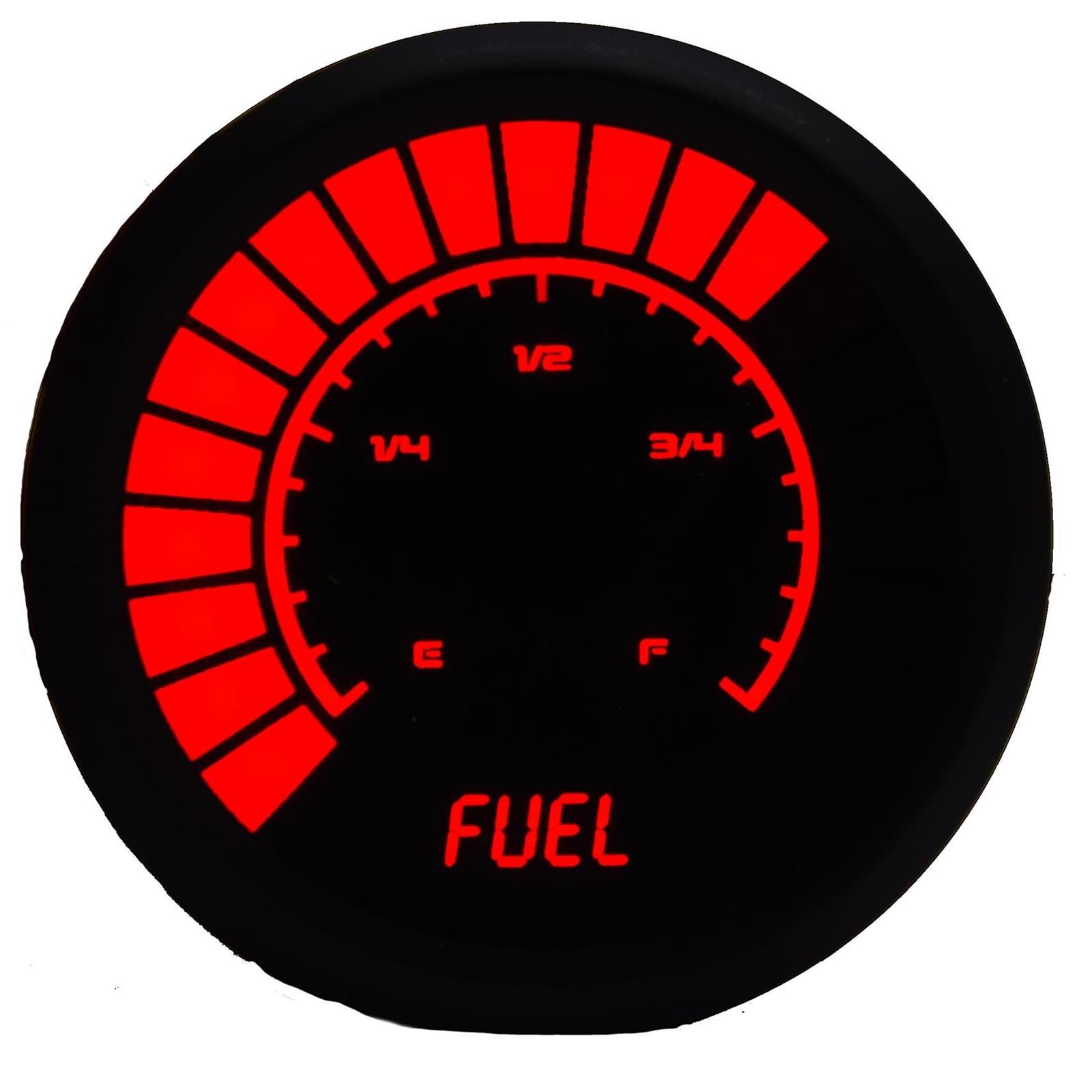 Intellitronix B9016R Analog Bargraph Fuel Gauge, Red