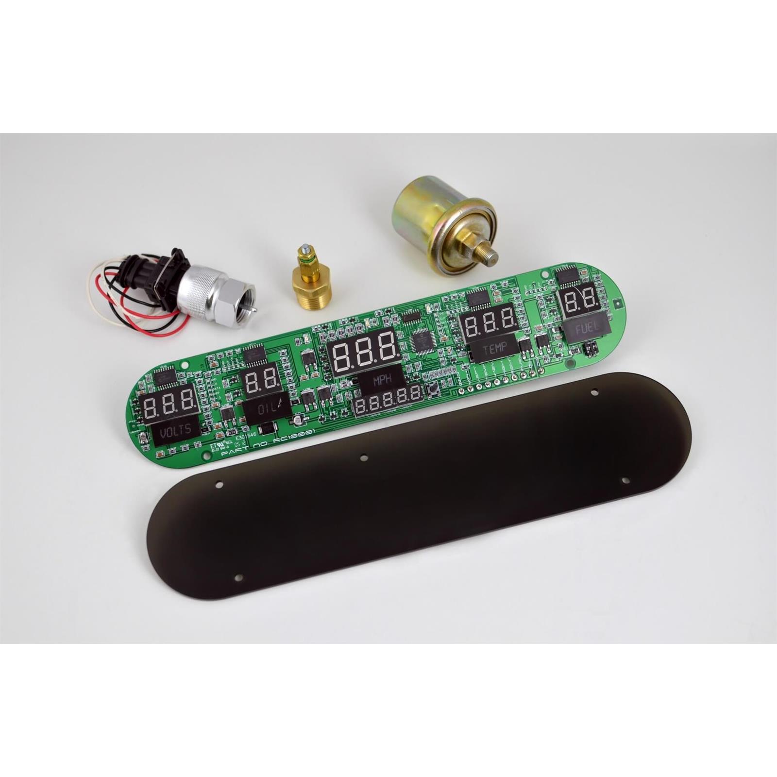 Intellitronix DP10001G Digital 6 Gauge Panel Kit, White