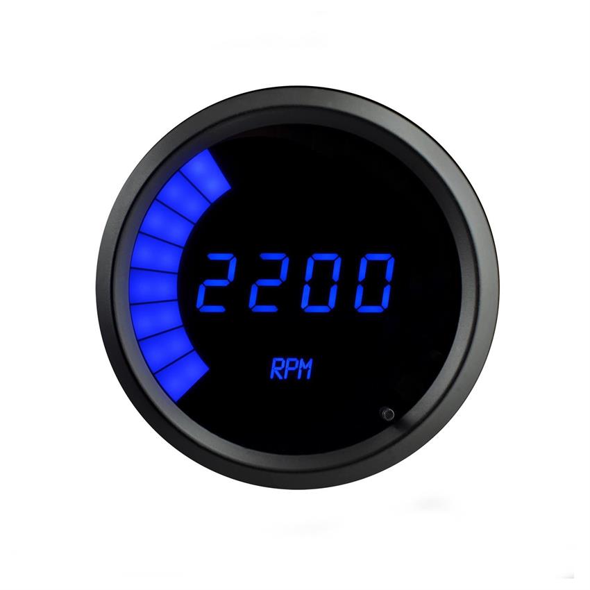 Intellitronix M9001B LED Digital/Bar Tachometer, Blue
