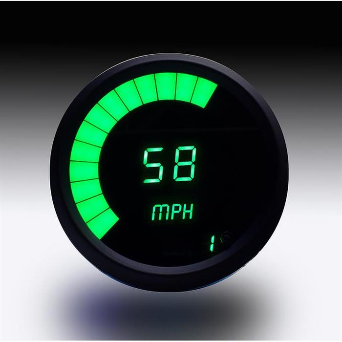 Intellitronix M9222G LED Digital/Bar Tachometer, Green