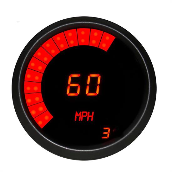 Intellitronix M9250R LED Digital/Bar Tachometer, Red