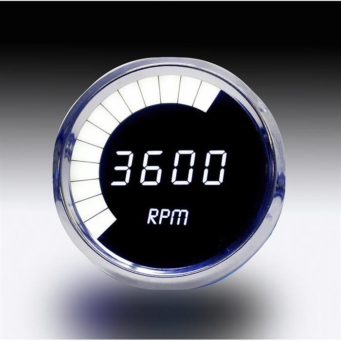 Intellitronix MS9001W LED Digital/Bar Tachometer, White