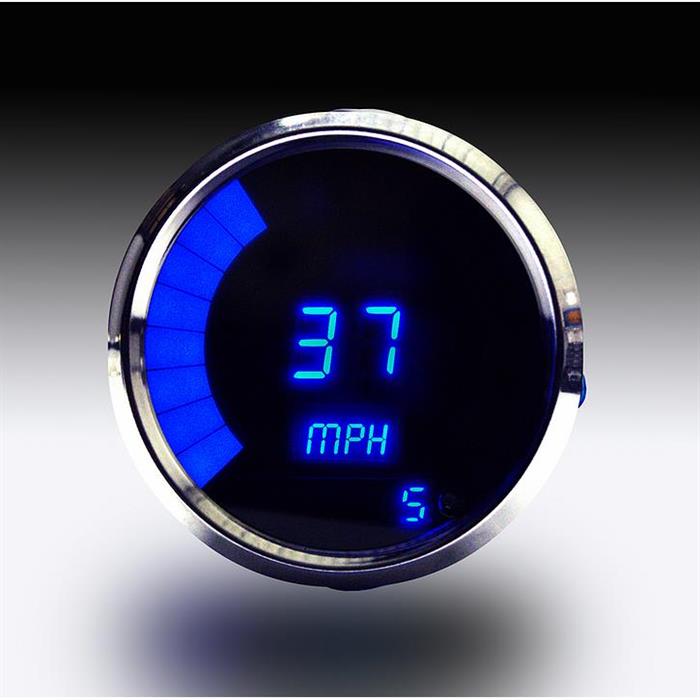 Intellitronix MS9222B LED Digital/Bar Tachometer, Blue