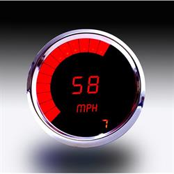 Intellitronix MS9222R LED Digital/Bar Tachometer, Red