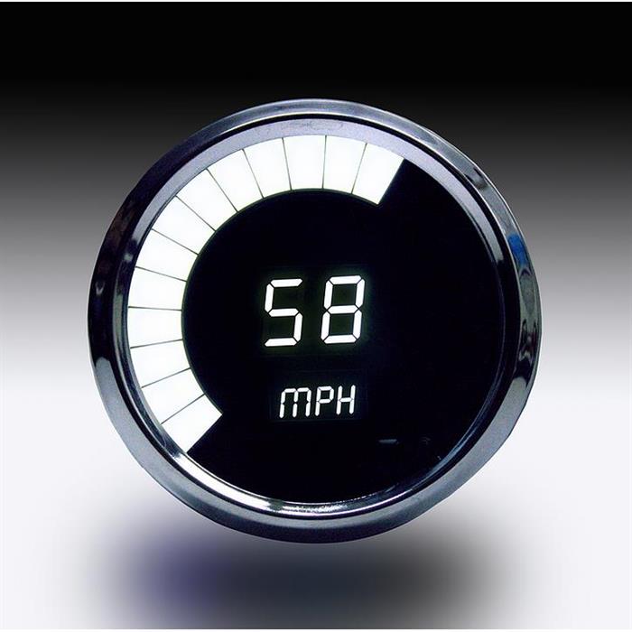 Intellitronix MS9222W LED Digital/Bar Tachometer, White