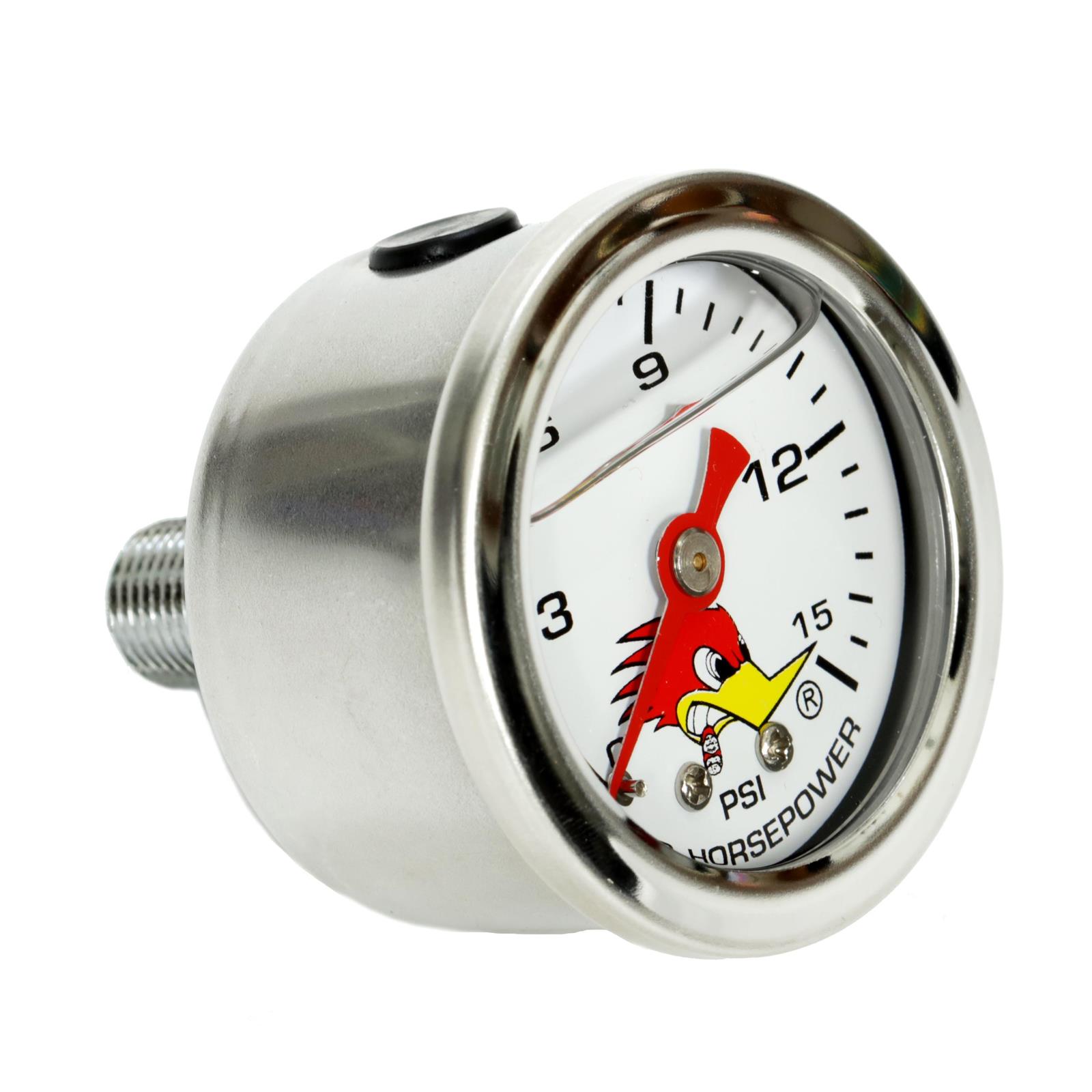 Clay Smith Cams 316-2015 Mr. Horsepower Fuel Pressure Gauge, Wht