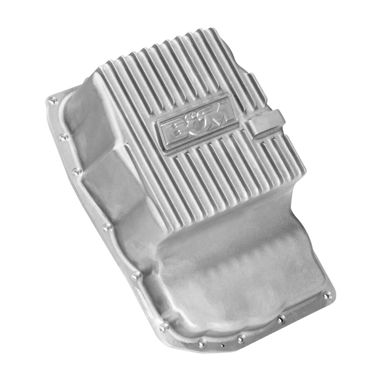 B&M 70392 Cast Aluminum Trans Pan for 6L80E - Natural