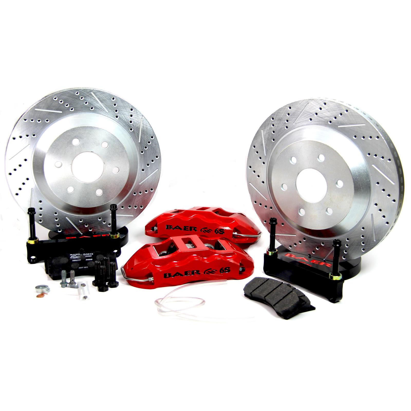 Baer Brakes 4261397R 15" Extreme Front Brake Kit, Red, SDZ